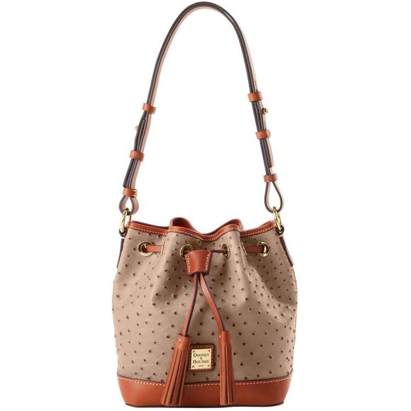 Dooney & Bourke | Bags | Dooney Bourke Ostrich Small Drawstring ...
